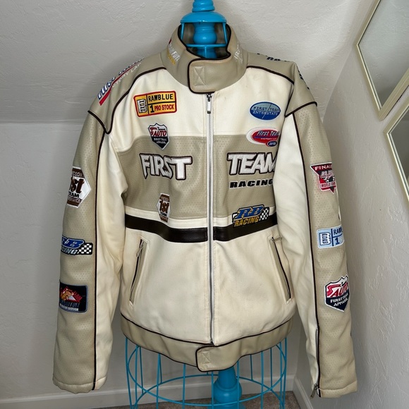 RB Racing | Jackets & Coats | First Team Auto Racing Synthetic Leather Jacket | Poshmark